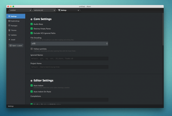 Atom, l'éditeur made by Github