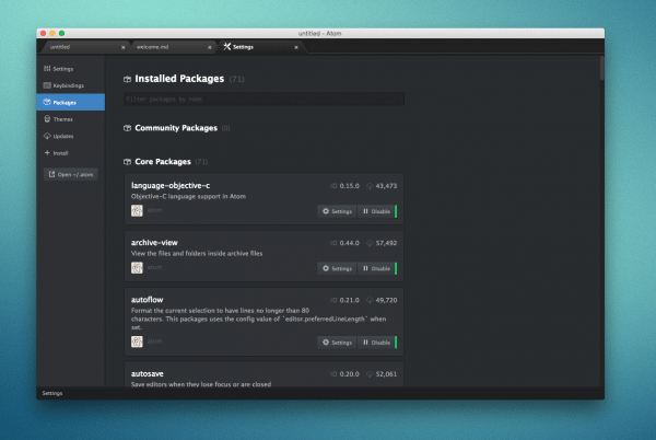 Atom, l'éditeur made by Github