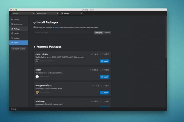 Atom, l'éditeur made by Github